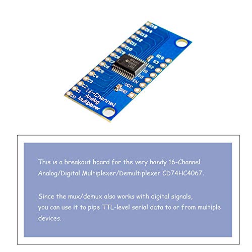 Ximimark 5pcs 16ch Analog Digital Multiplexer Breakout Board Module Cd74hc4067 Cmos Precise 