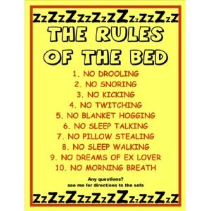 P2217 RULES OF THE BED FUNNY POSTER PRINT: Amazon.co.uk: Kitchen & Home
