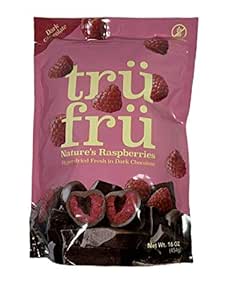 Amazon.com : Tru fru Nature's Raspberries Hyper-dried Fresh in Dark ...