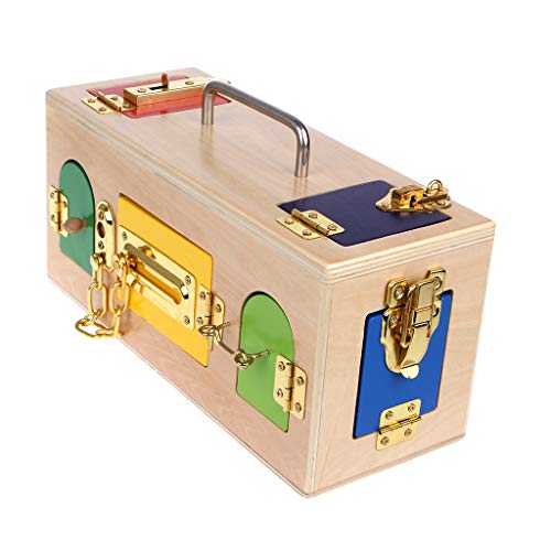 Montessori Toys for Toddlers Colorful Lock Box Children Kids Training ...