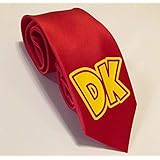 Amazon.com: DK Red Necktie Donkey Kong Adult Neck Tie Costume Cosplay ...