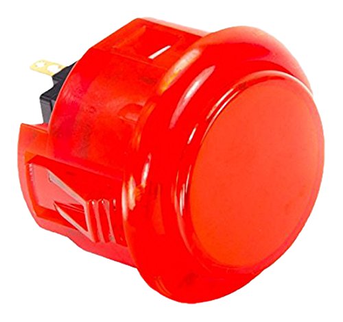 Buy SANWA DENSHI Snap type Push Button Expression Clear Red OBSC-30-CR ...