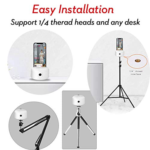 Smart Tracking Camera Mount Auto Moving Cell Phone Holder Tripod Selfie ...