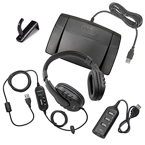 ECS WordMaster USB Audio Transcription Headset kit with Infinity-3 USB ...