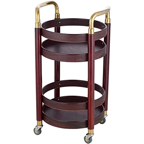 Skadler Service car Carts with Wheels,2-Tier Utility Cart with 4 ...