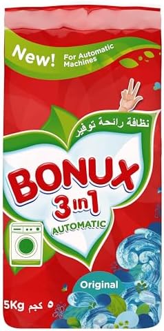 سعر Bonux Automatic Laundry Powder Detergent, 5kg فى السعودية | بواسطة امازون السعودية | سوبر ...