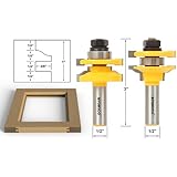 Yonico 12335 3 Bit Raised Panel Cabinet Door Router Bit Set, Ogee Rail ...