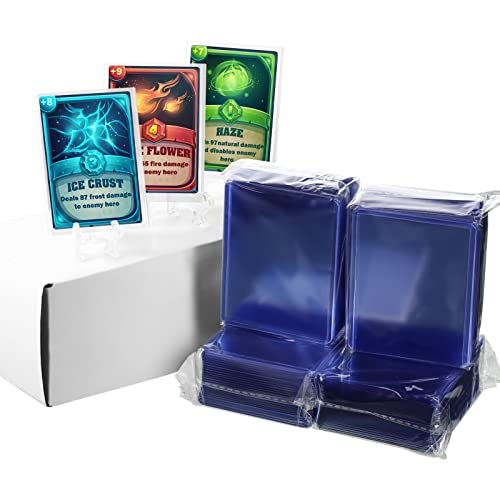 100 Pieces Hard Card Sleeves Loader Penny Sleeves Consist 100 Liner and ...