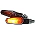 Halogen Mini Blinker Nova Motorradblinker schwarz smoke getönt ...