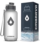 Amazon.com: Embrava 40oz Water Bottle - Large with Travel Carry Ring ...