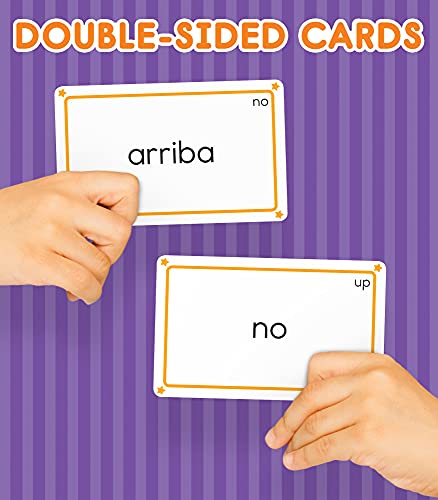 Carson Dellosa Bilingual Spanish Sight Words Flash Cards Kindergarten ...