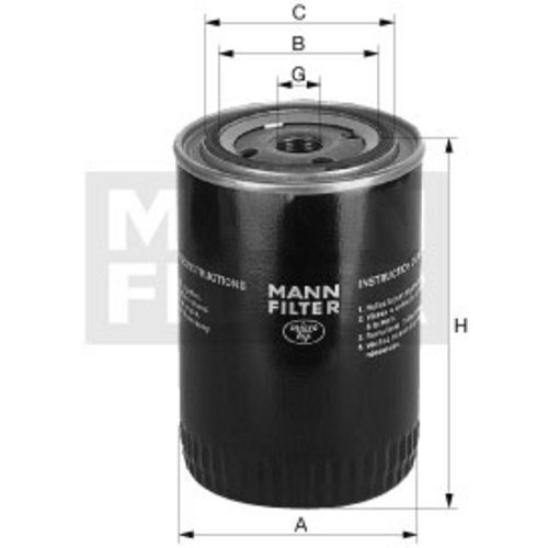 Mann Filter W 723/3 Ölfilter für Hydraulik von Arbeit: Amazon.de: Auto