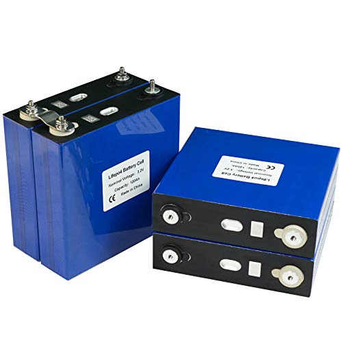 ninthcit 3.2V 120AH LiFePO4 Deep Cycle Battery Cells with Iron ...