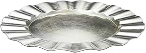 Amazon.com | Chargeit by Jay Silver Ruffle Rim Charger: Silver Charger ...