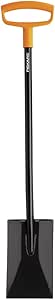 Amazon.com : Fiskars Steel D-Handle Flat Square Garden Spade, Gardening ...
