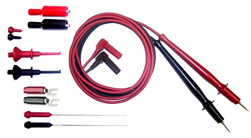 Safety Test Lead Kit, Right Angle Recessed 4MM Plug, Rubber Wire And ...