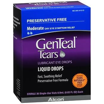 Amazon.com: GenTeal Tears Lubricant Eye Drops, Moderate Liquid Drops ...