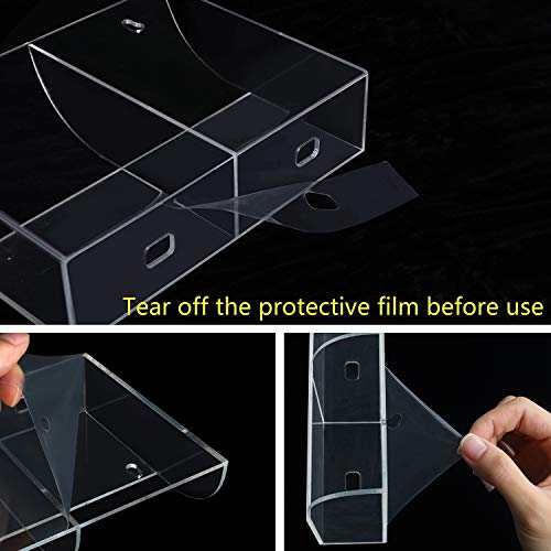 Joqixon Acrylic Remote Control Holder Wall Mount Remote Holder Wall ...