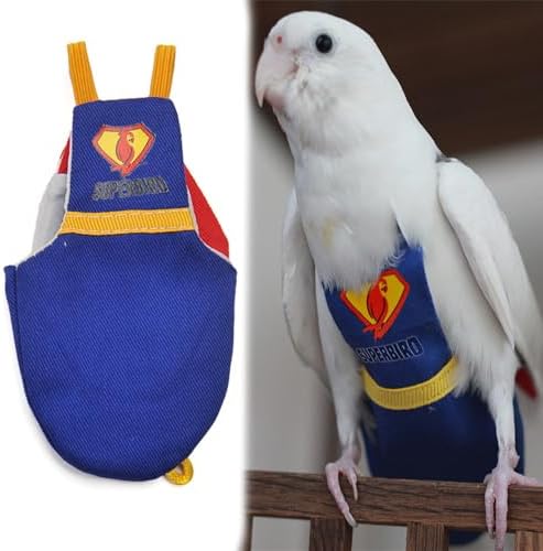 Bird Diapers, Soft Bird Flight Suit, Washable and Reusable Cute Parrot ...