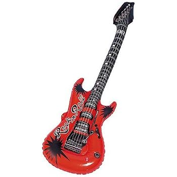 Amazon.com: Fun Express Red Inflatable Guitar (1 Piece): Toys & Games
