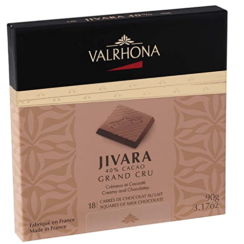 Valrhona Premium Milk Chocolate Gift Box JIVARA 40% Cacao Tasting Bars ...