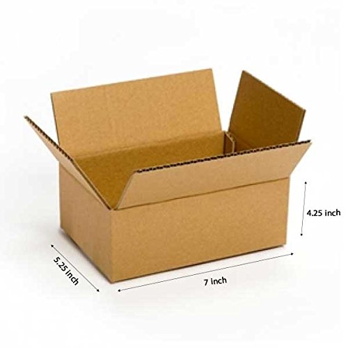 SPP Corrugated Brown Box_Size: 7 x 5.25 x 4.25 Inch-Pack of 50 Boxes ...