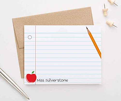 Amazon.com: Personalized Teacher Stationary with Envelopes FLAT NOTE ...