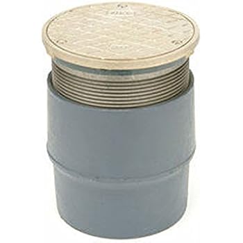 Zurn Wilkins ZN1400-6NH 6" Light-Duty Adjustable Floor Cleanout, No-Hub ...