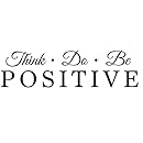 Amazon.com: Newclew Think, do, be Positive Removable Vinyl Wall Art ...