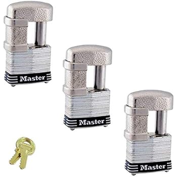 Master Lock Hidden Shackle Locks Keyed Alike 6271KA-3 - - Amazon.com