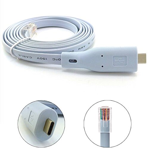 Asunflower FTDI USB to RJ45 Cisco Router Console Cable - FTDI Chip ...