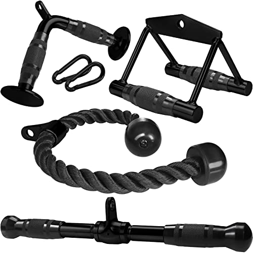 A2ZCARE Cable Machine Accessories for Weight Lifting, LAT Pull Down ...