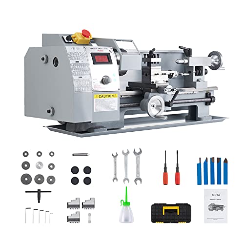 CO-Z 8x14 Mini Lathe Machine with 600W Metal Gear Brushed Motor | 50 ...
