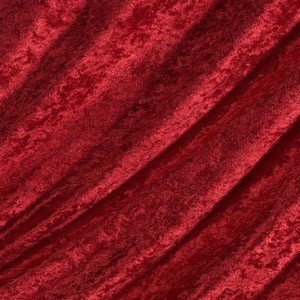 Red Crushed Velvet Fabric: Amazon.co.uk: Kitchen & Home