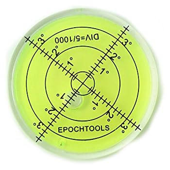 Bullseye Spirit Level Plastic Circular Level, Ø66mm, Yellow Liquid ...