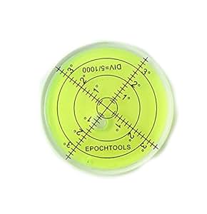 Bullseye Spirit Level Plastic Circular Level, Ø66mm, Yellow Liquid ...
