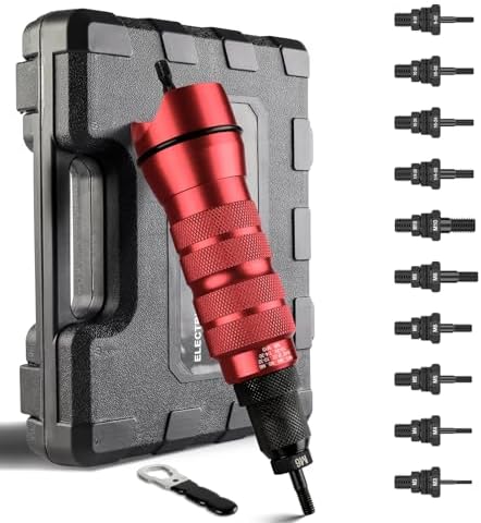 YUZES Cordless Drill Electric Rivet Gun Adapter,Rivet Nut Drill Adapter ...