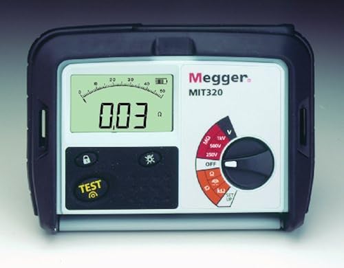 Megger MIT320-ENTCAL Insulation Tester, 1000 M Ohm, Resistance, 250V ...
