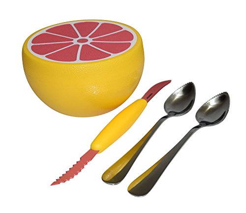 Ultimate Grapefruit Set - 2 Grapefruit Spoons, Squirtless Knife, AND ...