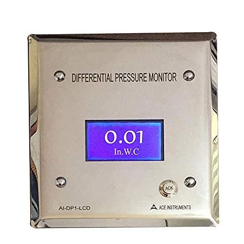Digital Differential Pressure Indicator Negative Room Pressure Monitor ...