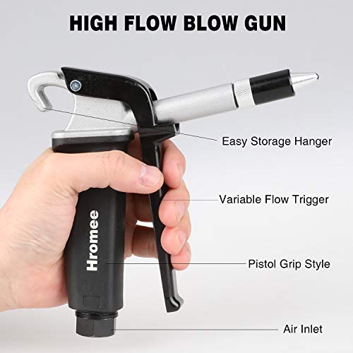 Hromee 12 Pieces High Flow Air Blow Gun Kit with Safe Quiet Xtreme ...