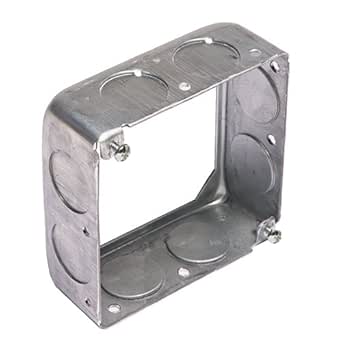O-Z/Gedney 4SE-3/4 Square Box Extension Ring, Drawn, 3/4" Knockout, 4 ...