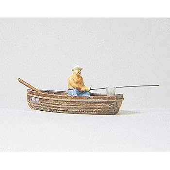 Amazon.com: Row Boats (3) w/Couple & Captain HO Scale Preiser Models ...
