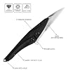 Petrified fish PFE10 Hummingbird Folding Knife,1.06" M390 Satin Blade ...