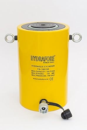 100 tons 6" stroke Single Acting Hydraulic Cylinder Lifting Jack Ram YG ...