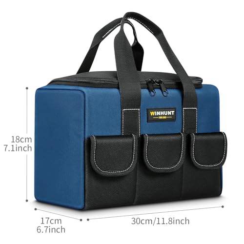 WINHUNT Large Tool Bag, 1680 Denier With 5 Exterior Pockets Electrician ...