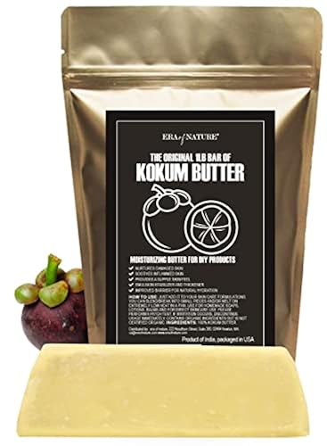 Pure Kokum Butter Bar, Unscented Kokum Block, Use as Body and Hair ...