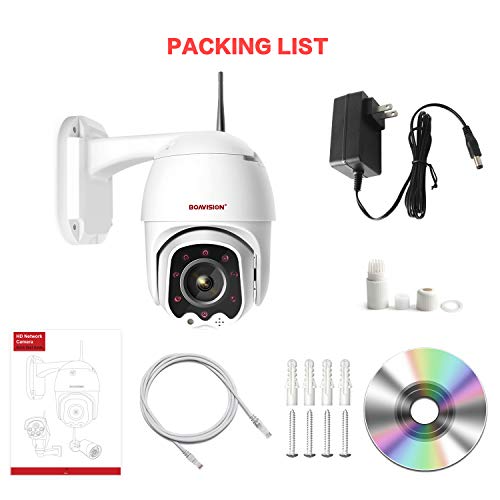 PTZ Camera,BOAVISION WiFi Cameras for Home Security Outdoor Dome Camera ...