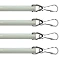 Amazon.com: 36" Fiberglass Drapery Baton Curtain Wands with Stainless ...