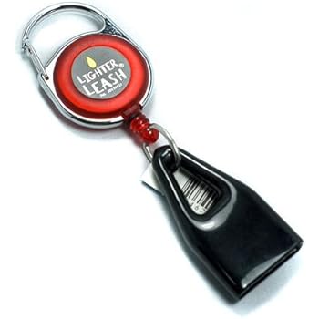 Amazon.com: Premium Lighter Leash Retractable Keychain Clip (Black ...